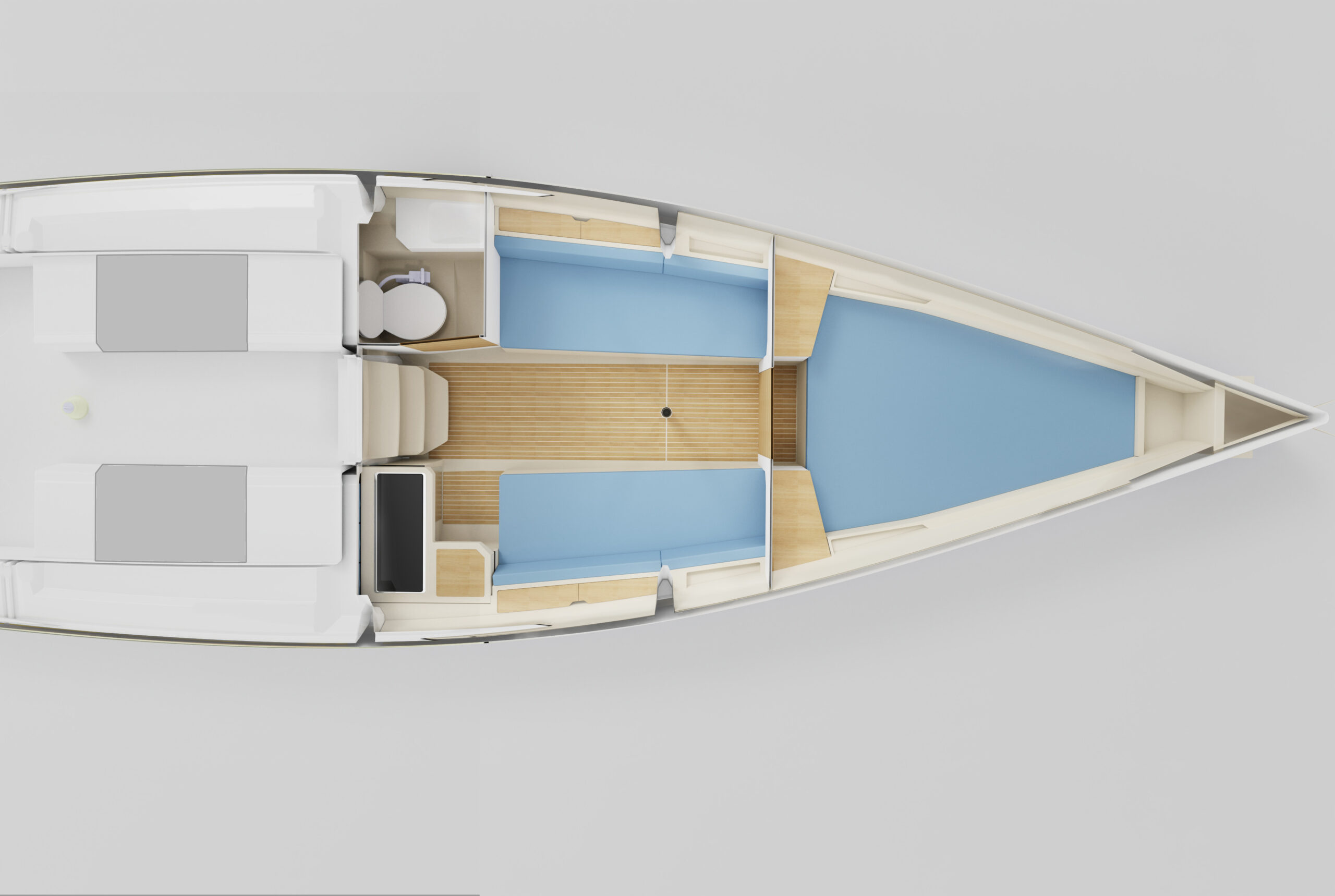 POINTER 30 LOUNGE – ARTIST IMPRESSION – Pointer Yacht